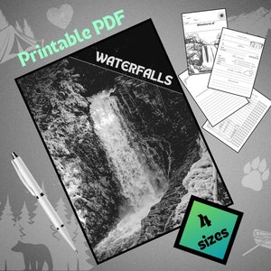 Printable Waterfalls Logbook 124 Pages for 60 Waterfalls + Cover Page ...