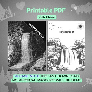 Printable Waterfalls Logbook 124 Pages for 60 Waterfalls + Cover Page ...