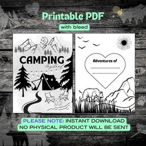 Printable Camping Logbook 134 Pages + Cover Page | Ready to Download ...