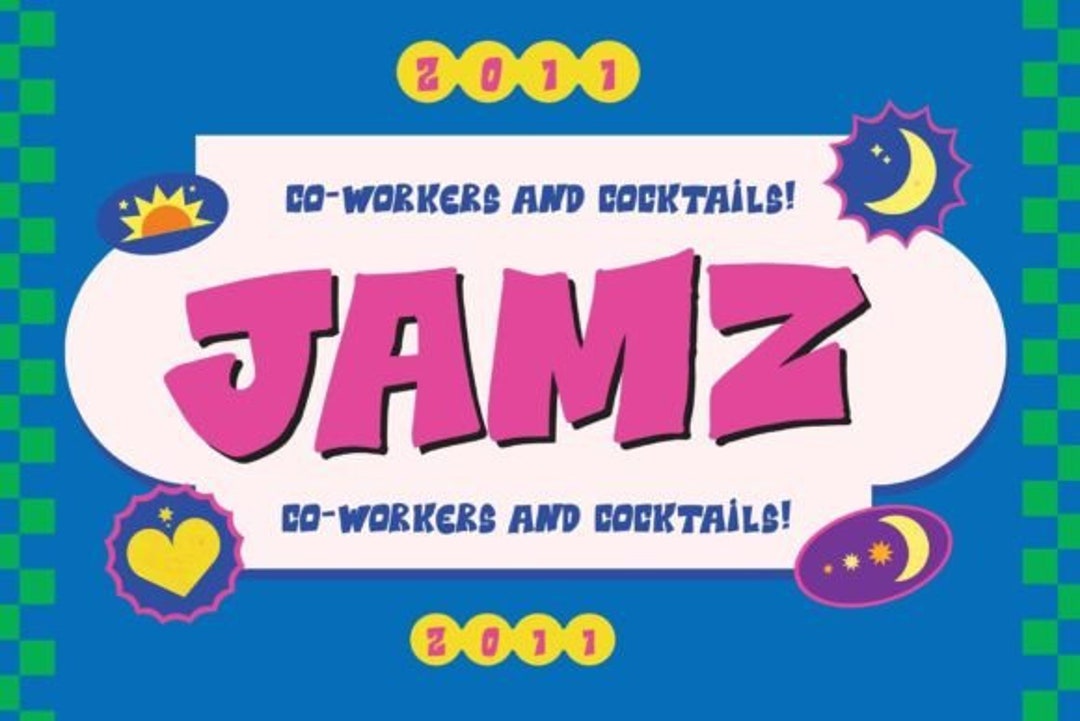 Jamz Font, Playful Font, Handwritten Font, Cartoon Font, Vintage Font ...