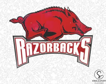 Razorback Metal Sign - Etsy