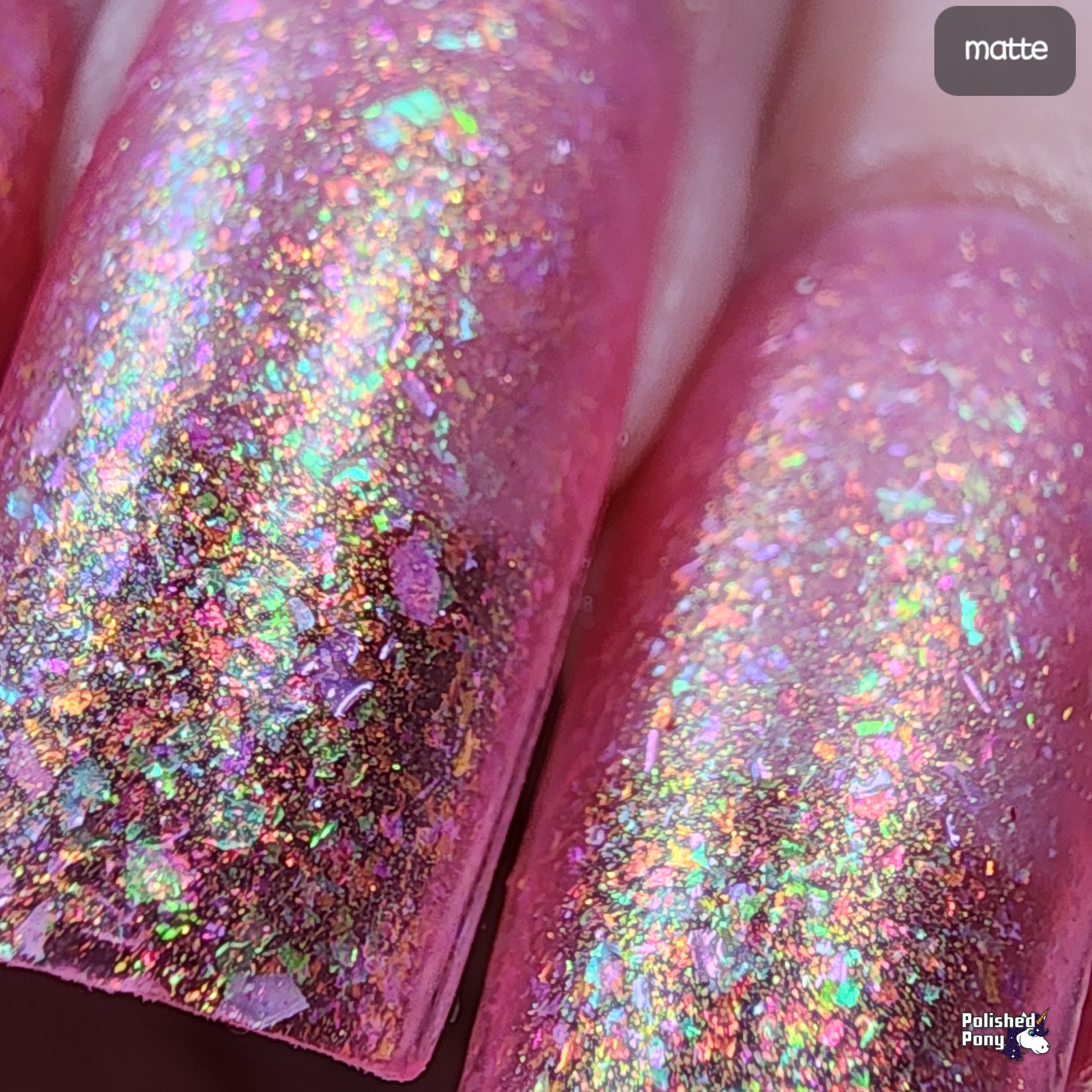 Cherry Blossom, a Pink Flakie Polish - Etsy