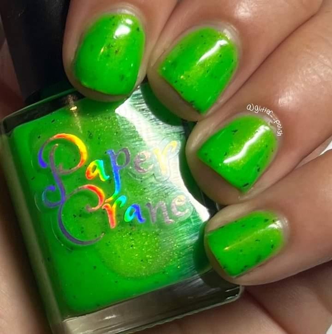 Toxic Ooze, Neon Green Nail Polish - Etsy