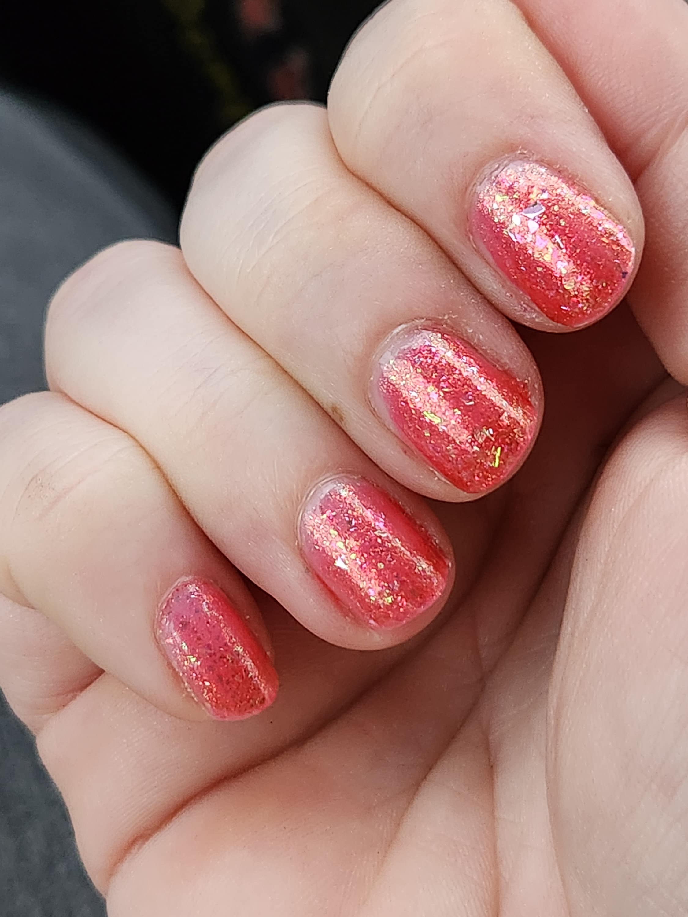 Cherry Blossom, a Pink Flakie Polish - Etsy