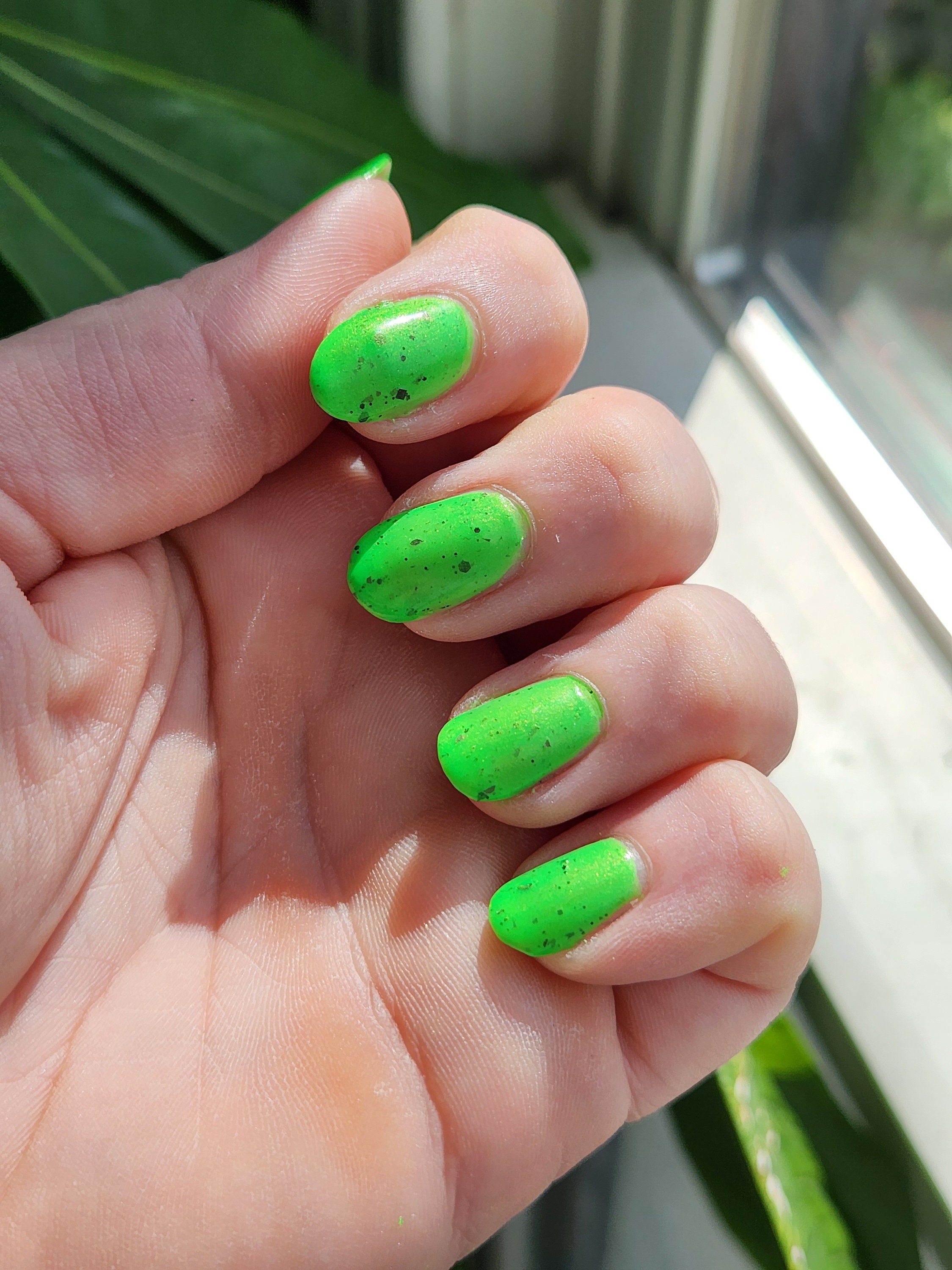 Toxic Ooze Neon Green Nail Polish - Etsy