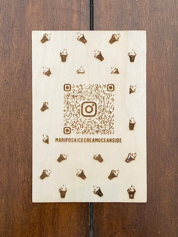 Laser Burned QR Code - Etsy