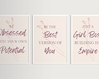 Girl Inspirational Poster - Etsy