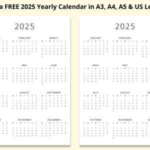 2025 Daily Planner, 2025 Calendar Printable, Blank Schedule, Dated ...