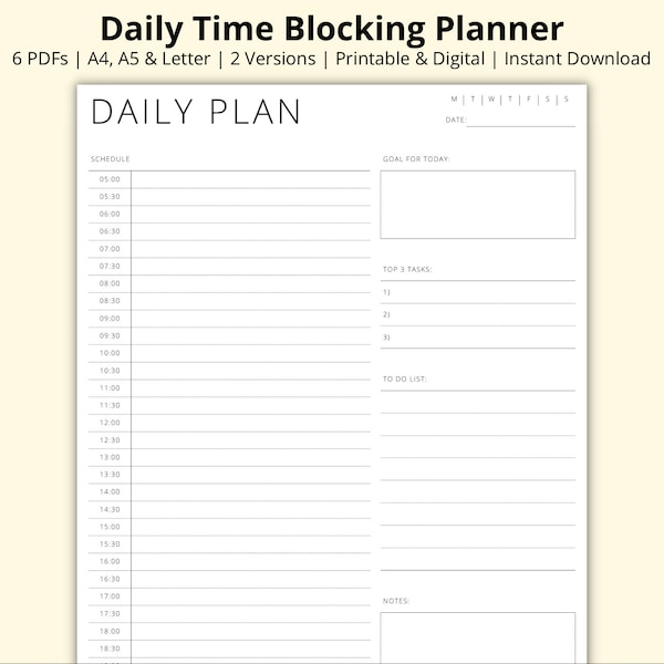 DAILY PLANNER - Etsy