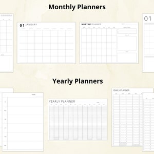 Planner Bundle - Daily Weekly Monthly Yearly Planners, to Do Lists ...