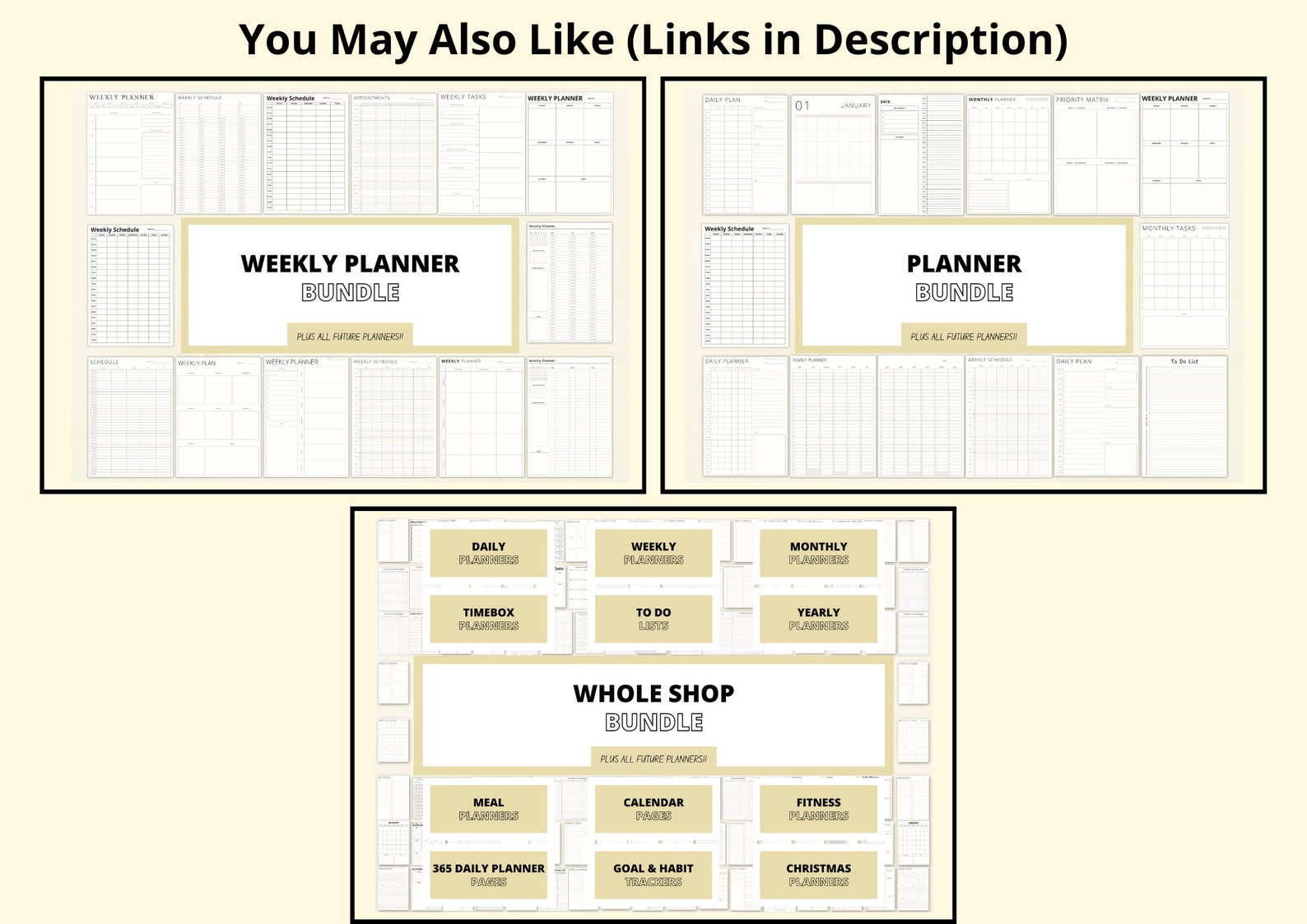 Time Block Planner, Printable Weekly Planner Template, 5 Day Planner ...