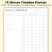 Timebox Planner, Time Block Template, Daily Planner, 24 Hour Planner ...