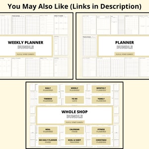 Weekly Planner, 15 Minute Planner PDF, 5 Day Weekly Schedule, Study ...