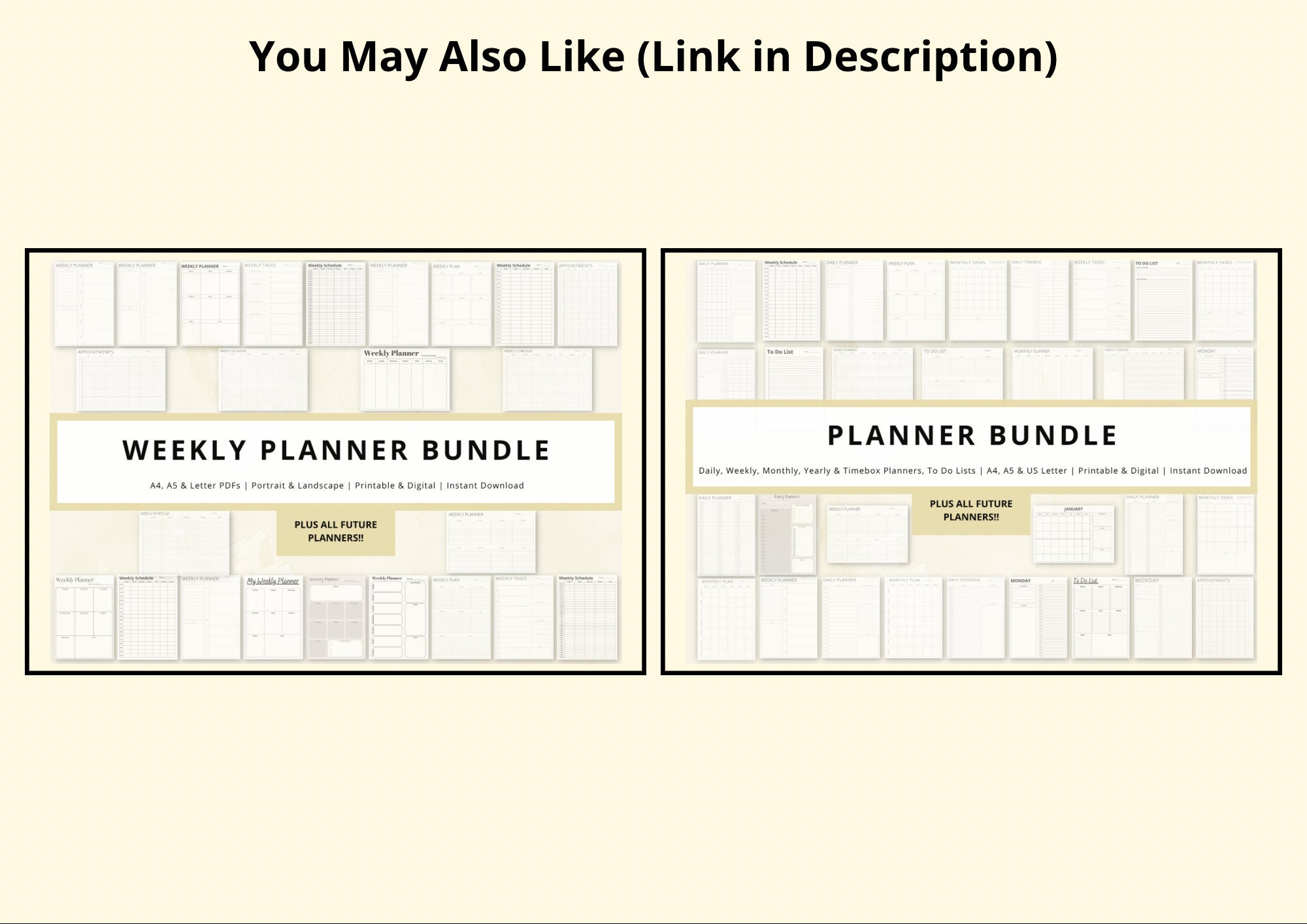 24 Hour Weekly Schedule, Week at a Glance, Weekly Time Blocking Planner ...