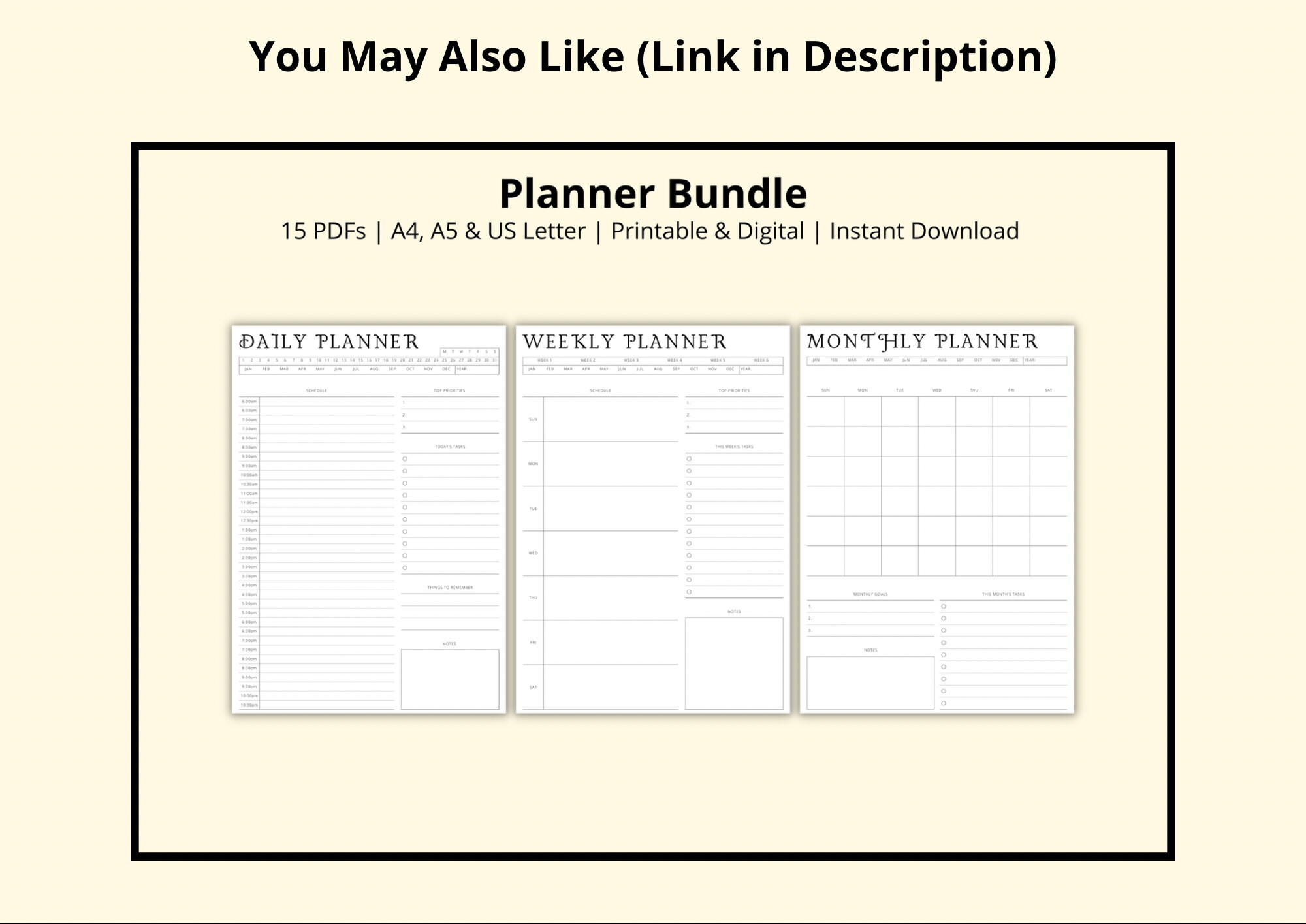 Month at a Glance, Monthly Planner, Blank Monthly Calendar Template ...