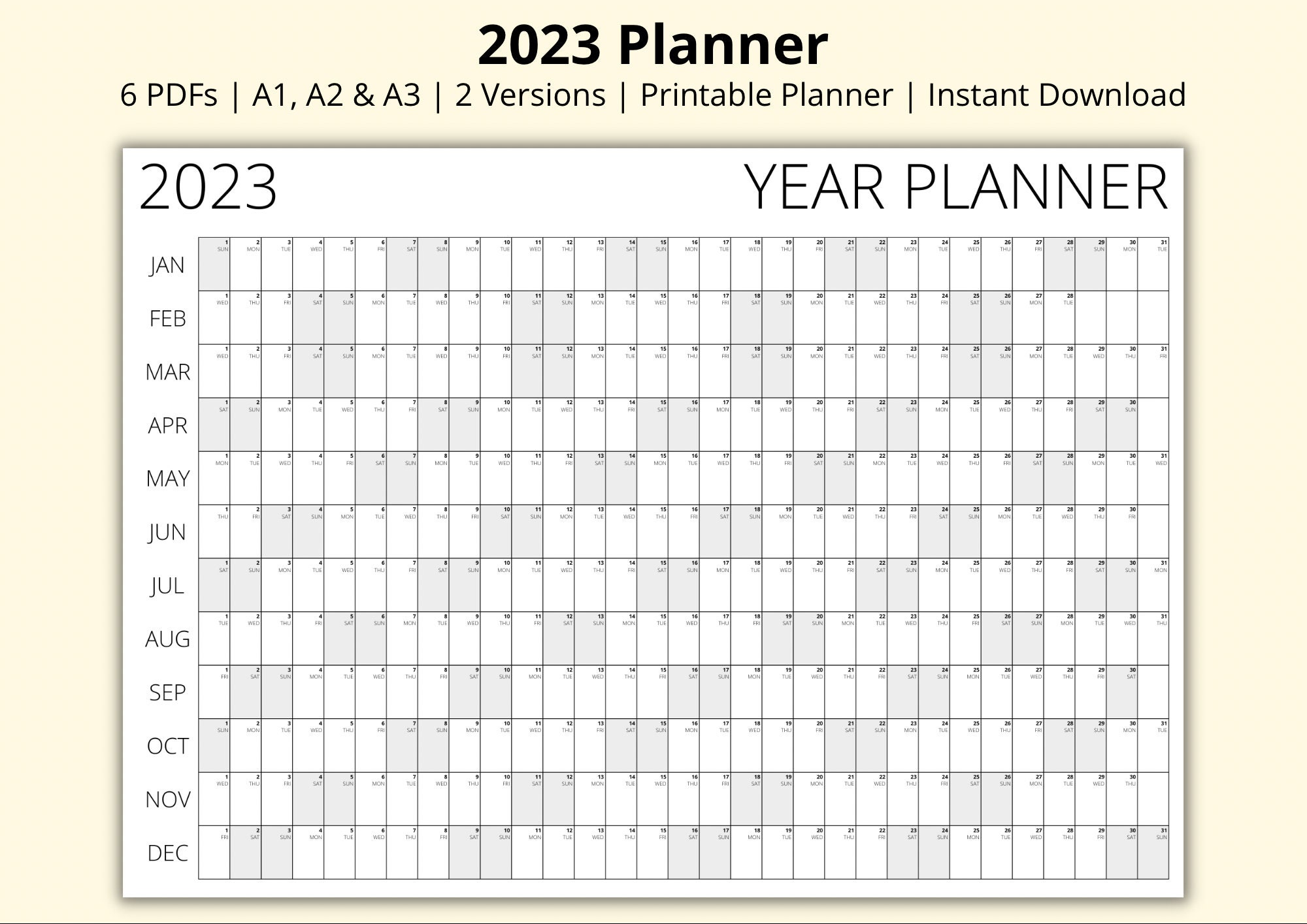 2023 Calendar Free Printable PDF Templates Calendarpedia, 48% OFF