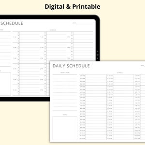 15 Minute Daily Schedule, Printable Timetable Sheet, Day Planner ...