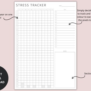 Stress Tracker, Mental Health Tracker, A Year in Pixels, Daily Mood Log ...
