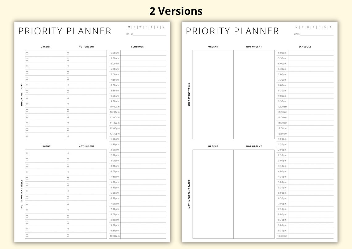 Task Priority Matrix, Decision Matrix, Eisenhower Matrix, Action ...
