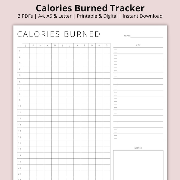 Calorie Tracker - Etsy