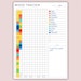 Mood Tracker, Daily Mood Log, A Year in Pixels, Annual Emotion Tracker ...