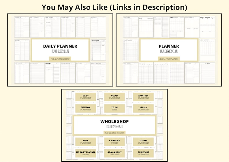 5 Minute Planner, Appointment Tracker, Time Block PDF, Schedule ...