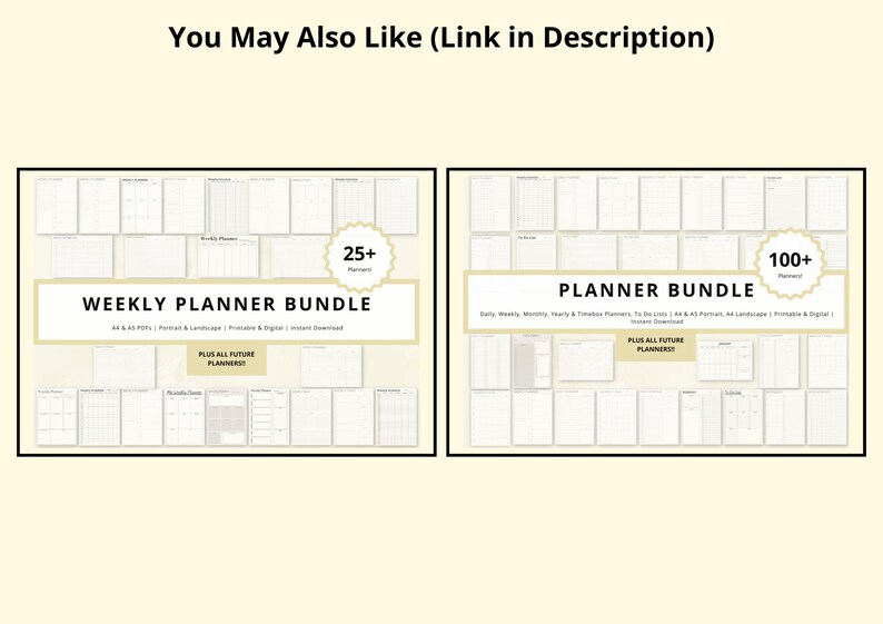 Time Block Planner Printable Weekly Planner 5 Day Planner - Etsy