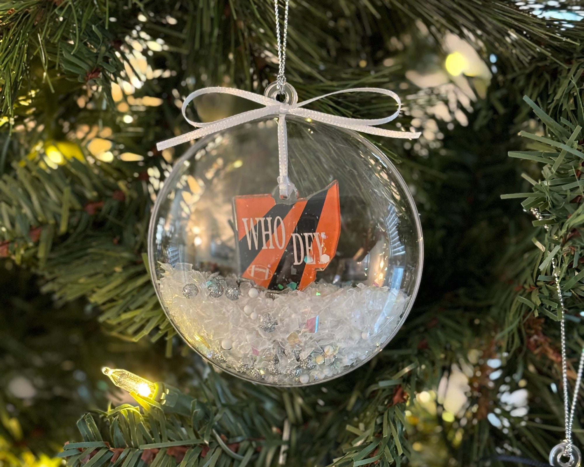 Bengals Inspired Ornament, Who Dey Inspired Ornament, Cincinnati ...