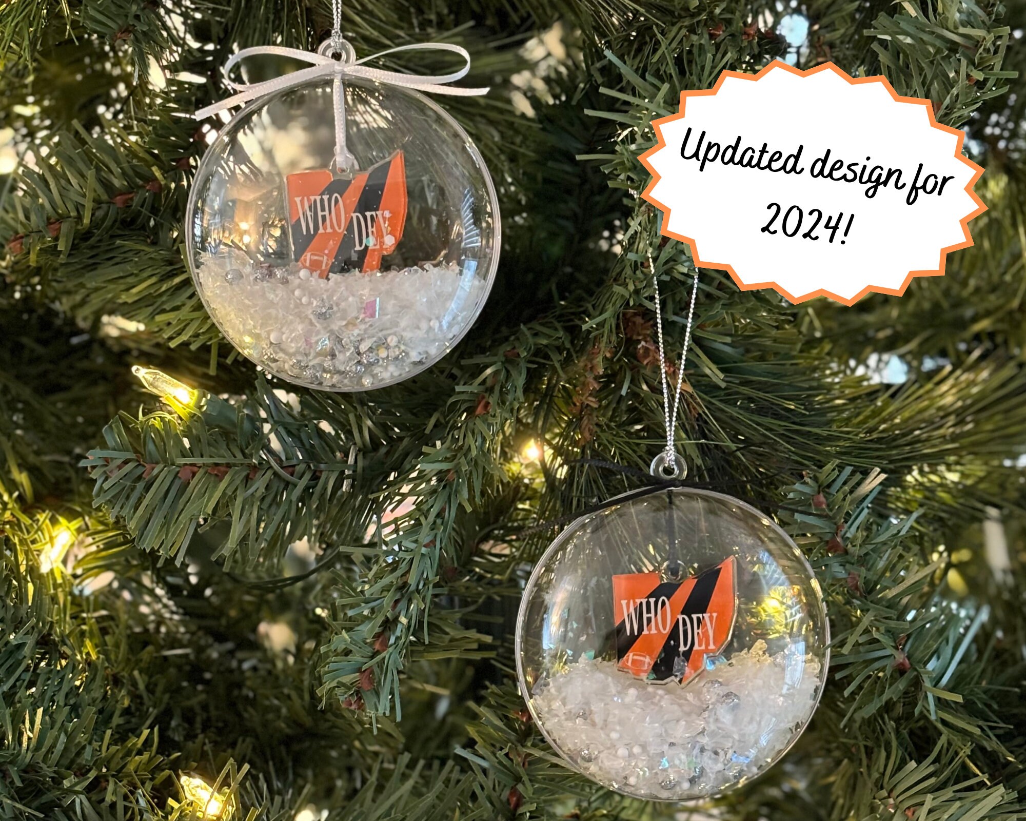 Bengals Inspired Ornament, Who Dey Inspired Ornament, Cincinnati ...
