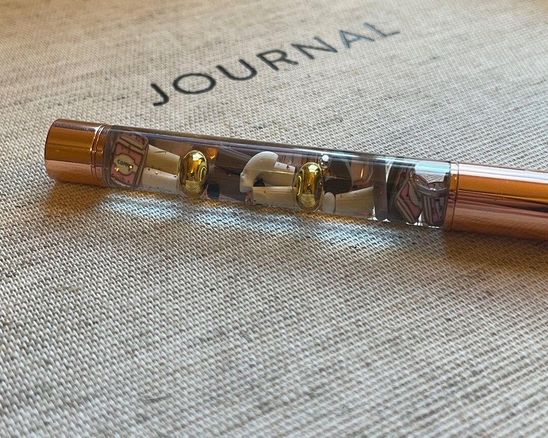 Coffee Float Pen Coffee Snow Globe Pen Coffee Lover Pen - Etsy