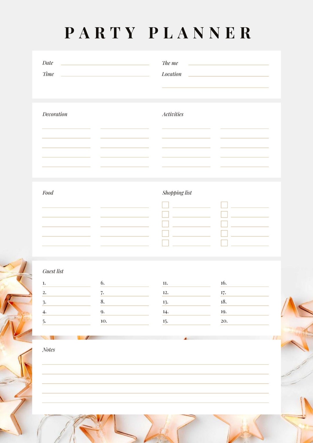 Party Planner Any Occasion - Etsy