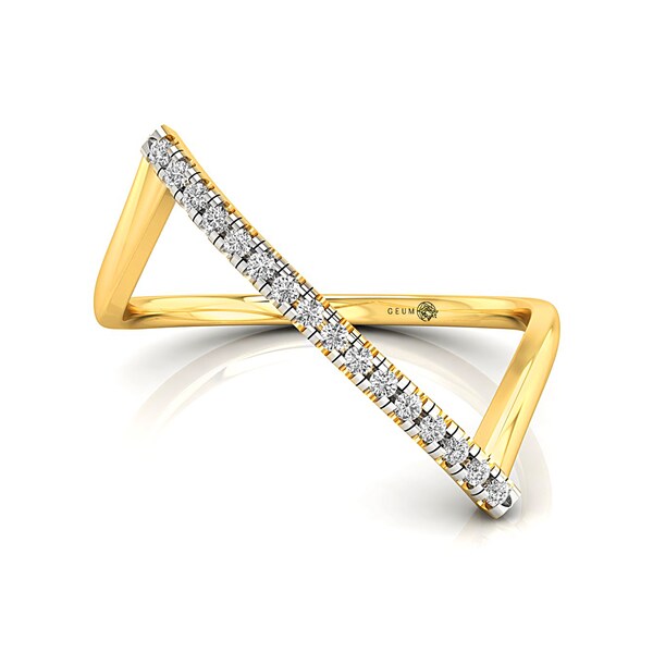 Diamond Bar Ring - Etsy