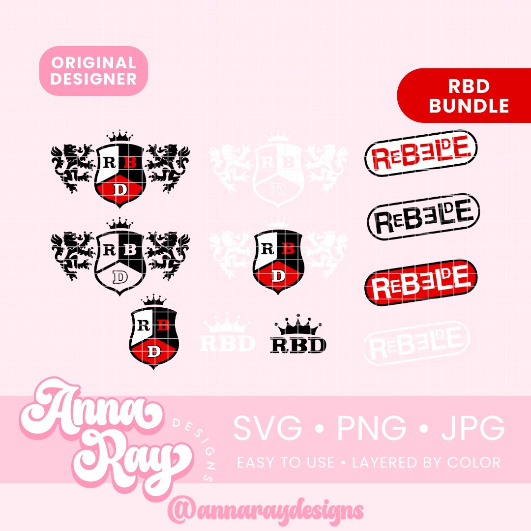 RBD Rebelde Bundle Svg, Png, Jpg, Rebelde Digital Download, RBD Bundle ...