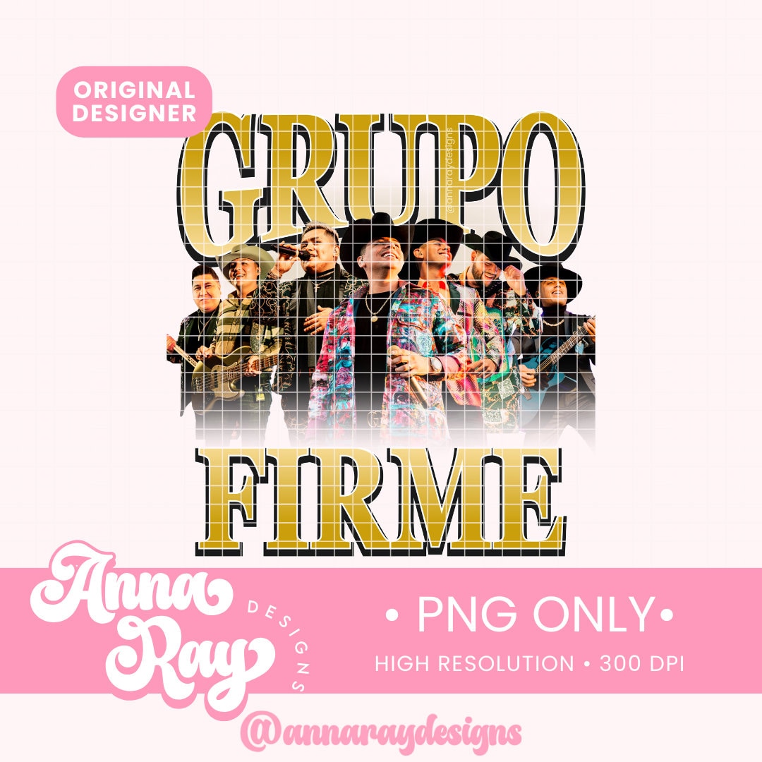 Gold Grupo Firme PNG Instant Download, Grupo Firme T-shirt Design ...