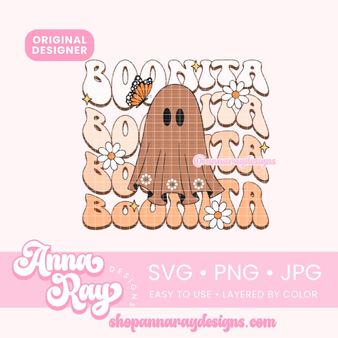 Boonita Ghoul SVG PNG JPG, Mexican Barro Ghost Png, Espooky Senora ...