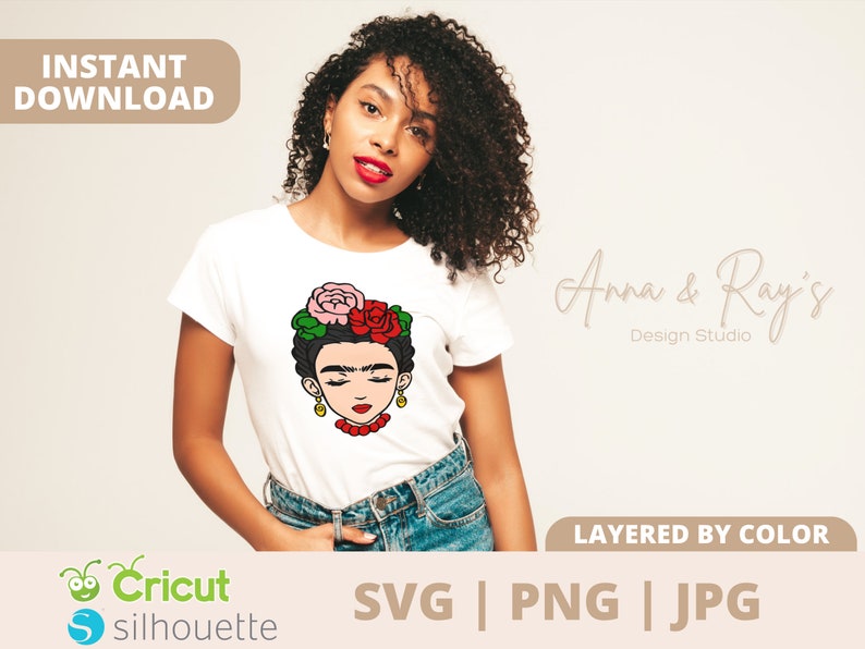 Baby Frida Khalo SVG Cute Frida Khalo Frida Khalo PNG Frida - Etsy