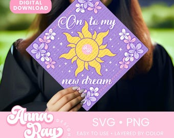 Rapunzel Inspired Graduation Cap - Etsy