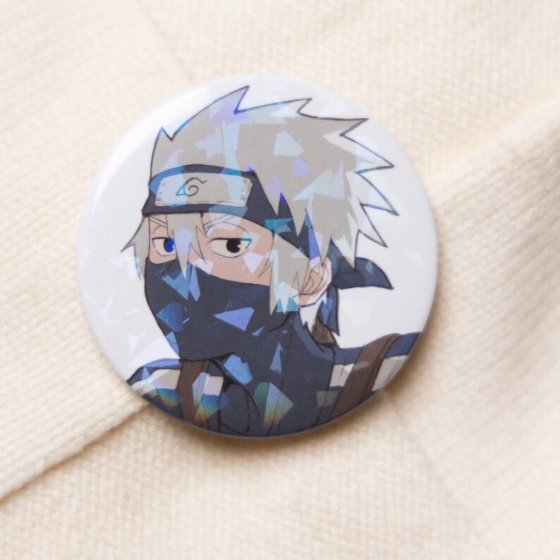 Ninja Anime Fan Art Pins| Kakashi | Pins & Pinback Buttons - Etsy