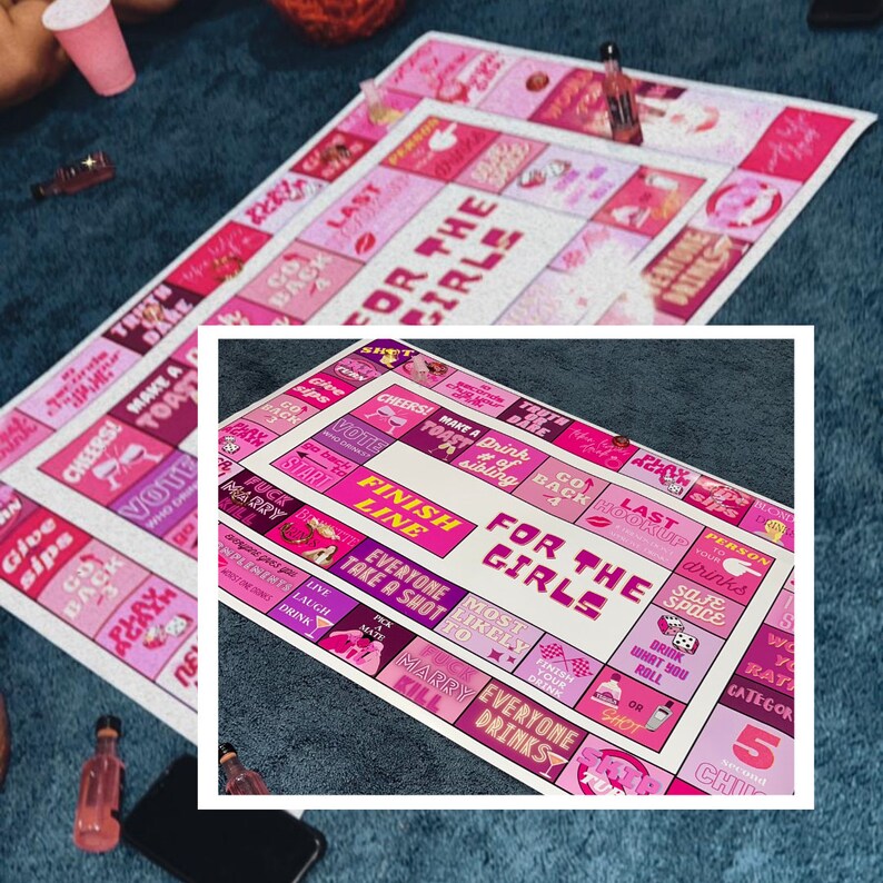 For the Girls Night Game, Girls Night Out, Party Drinking Board Game ...