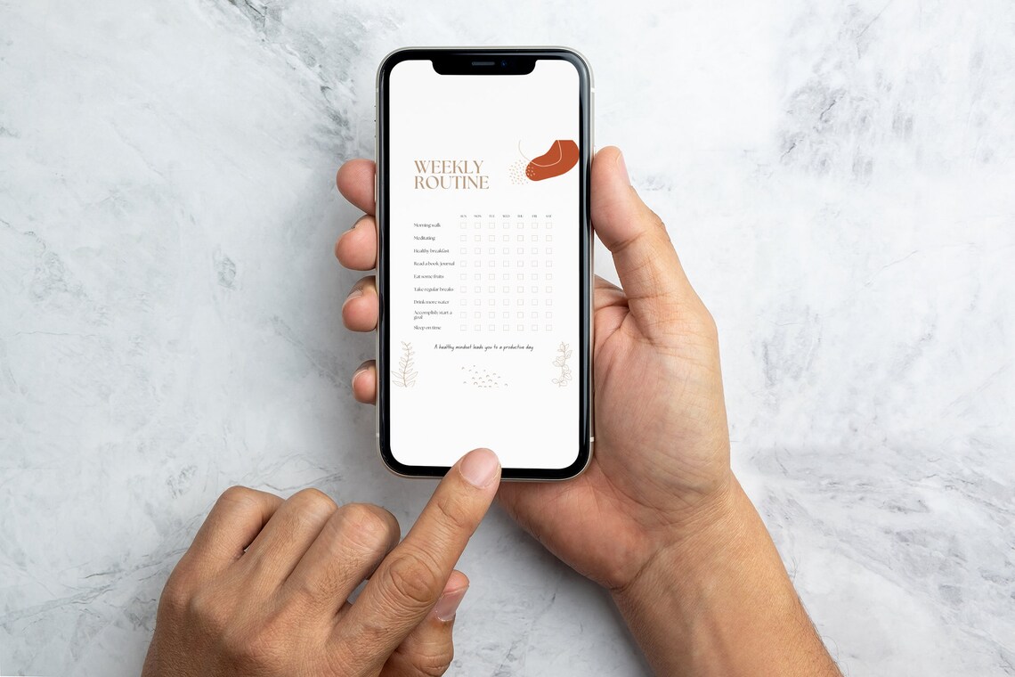 Printable Weekly Routine, Weekly Checklist, Digital Checklist ...