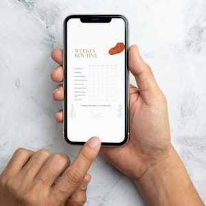 Printable Weekly Routine, Weekly Checklist, Digital Checklist ...