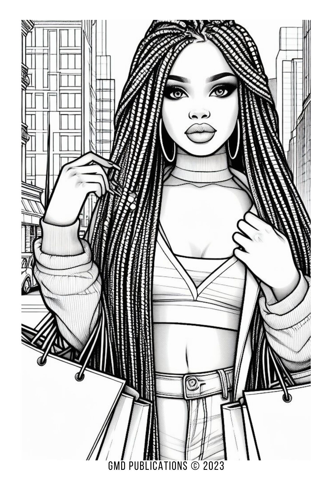 Black Girl Magic, Baddie Coloring Book Pages, Adult Coloring Pages - Etsy