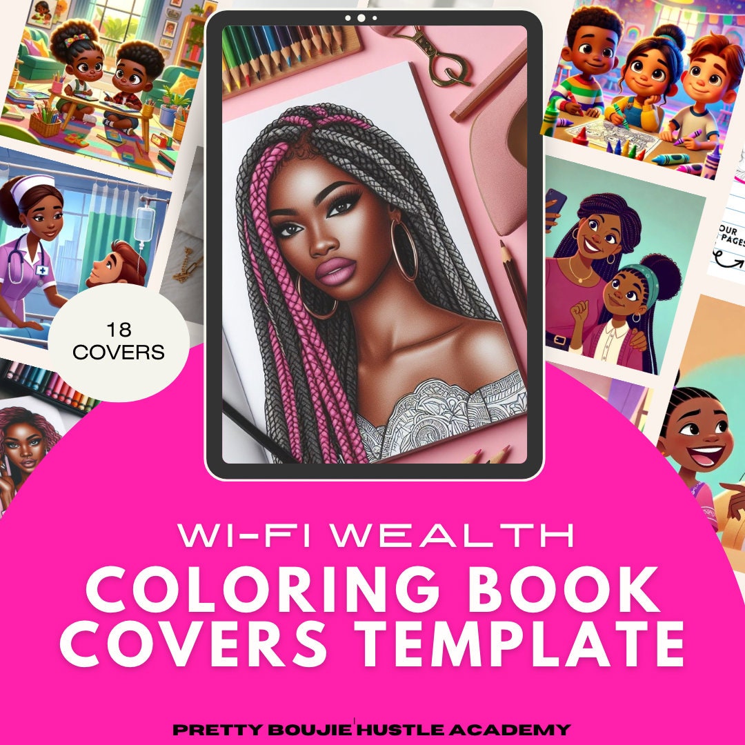 Coloring Book Covers, Coloring Page Cover, Pre Made Coloring Book ...