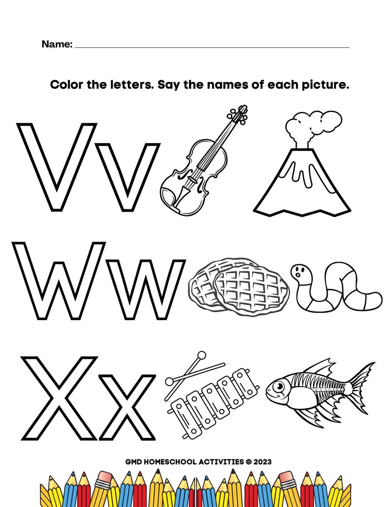 ABC ASL VOCAB Color Worksheets Preschool - Etsy