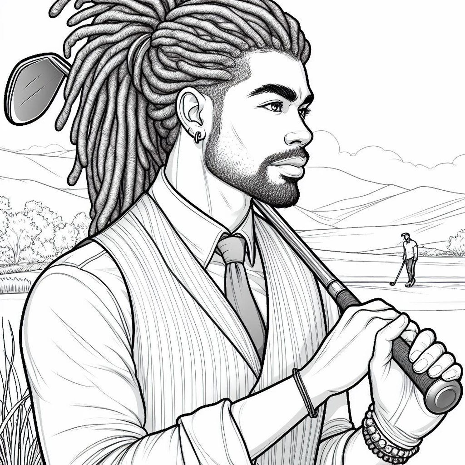 Melanin Coloring Pages, Coloring Pages, Black Men Coloring Book, Black ...