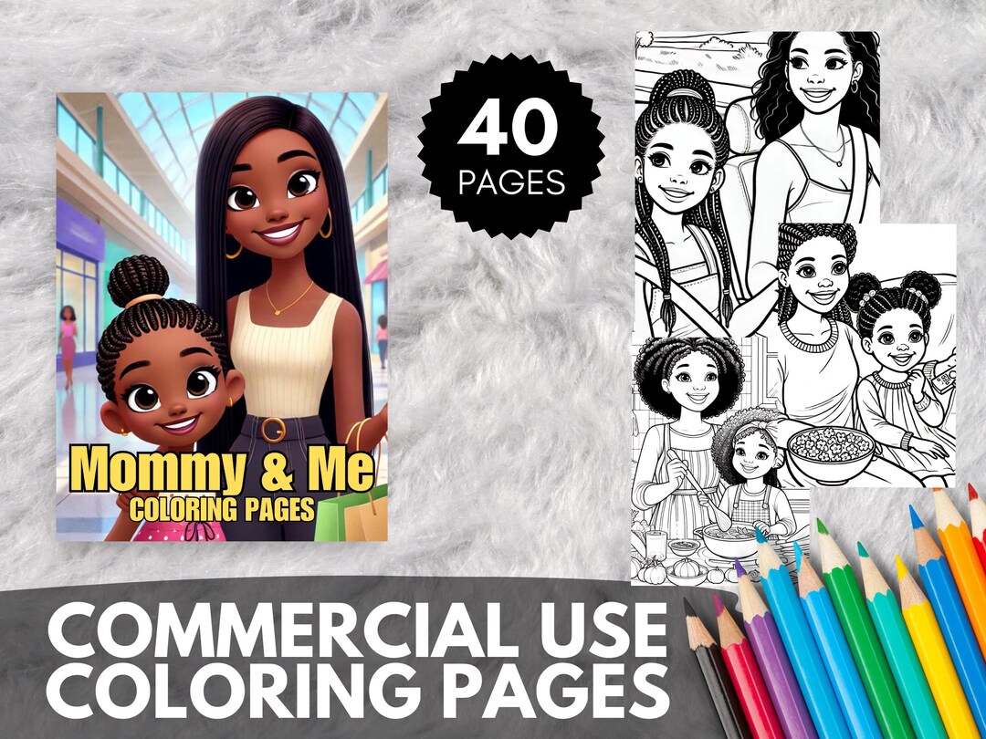 Melanin Coloring Pages Bundle Commercial Use Coloring Pages - Etsy