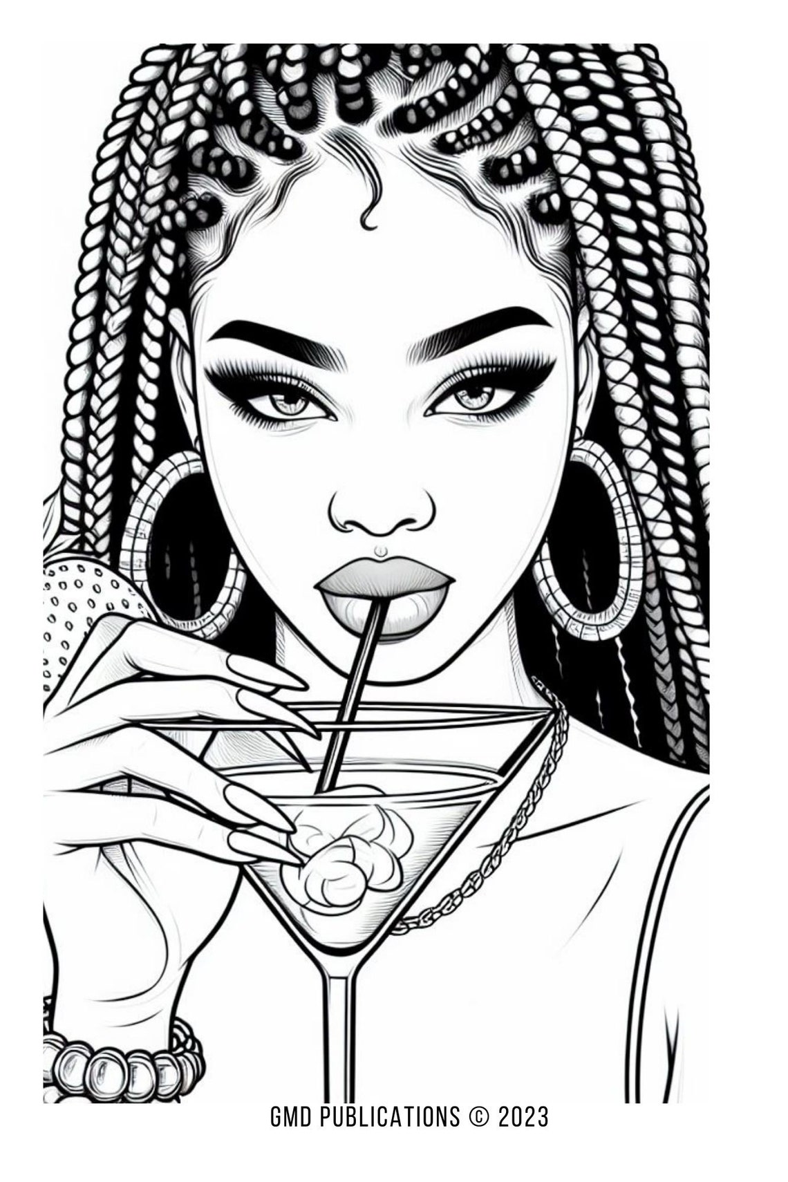 Black Girl Magic, Baddie Coloring Book Pages, Adult Coloring Pages - Etsy