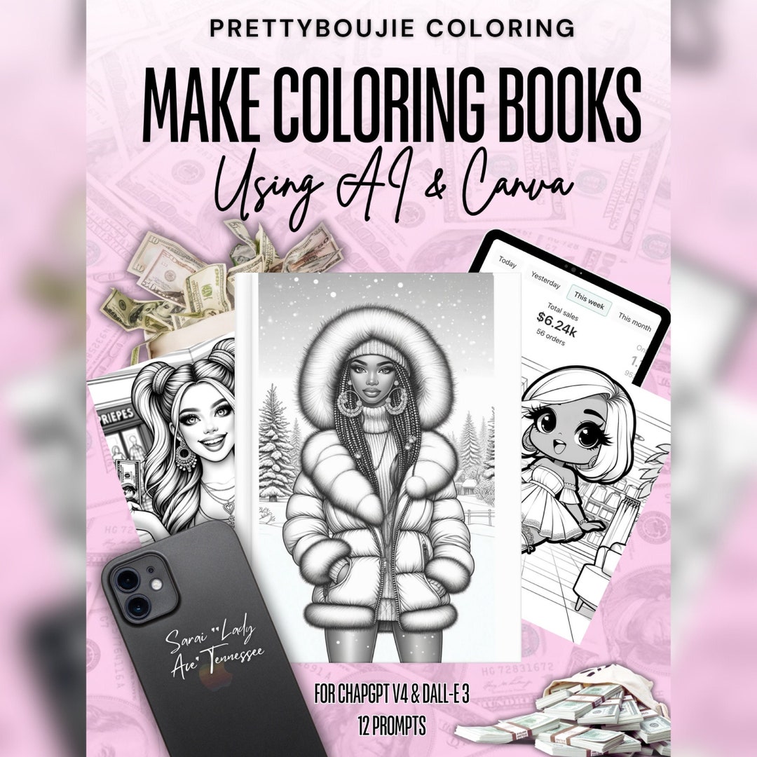 Chatgpt Dalle3 Coloring Page Prompts Guide - Etsy UK