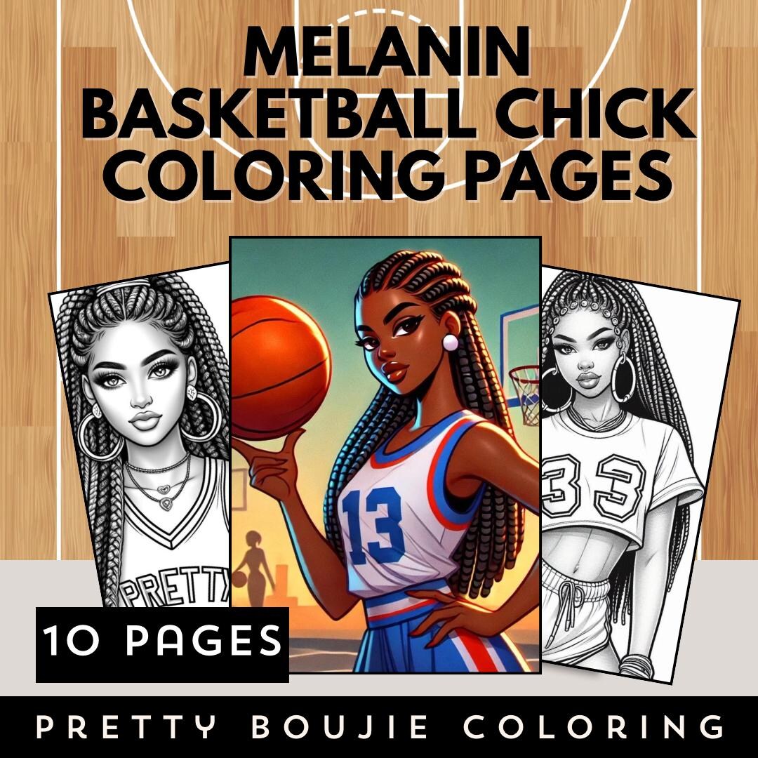 Black Girl Coloring Pages, Sports Coloring Pages, Basketball Coloring ...