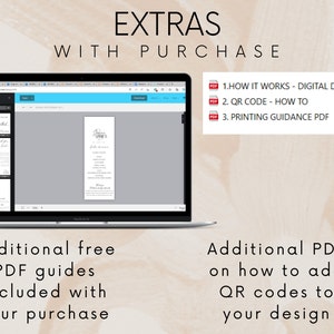 Long 4x11 Wedding Program Template, Modern Order of Service Instant ...